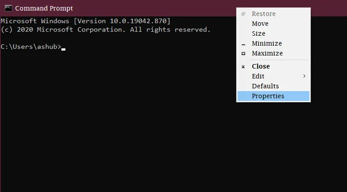 如何在 Windows 10 上的 CMD 中更改字体颜色、背景颜色、增加文本大小 - Pfrlju.com