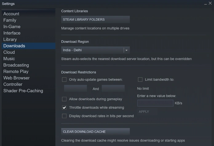 如何修复 Steam 下载不断停止的问题？ - Pfrlju.com