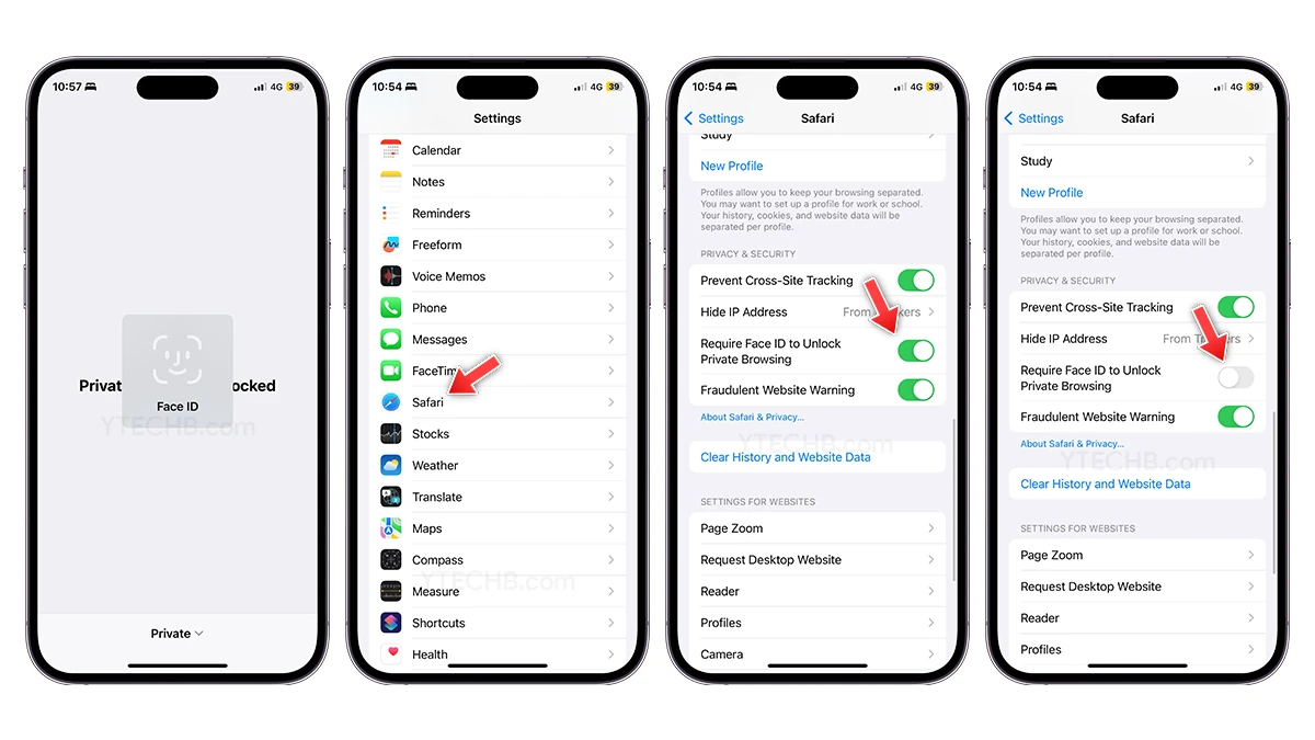 如何在 Safari 中关闭私密浏览的 Face ID 身份验证 [iOS 17] - Pfrlju.com