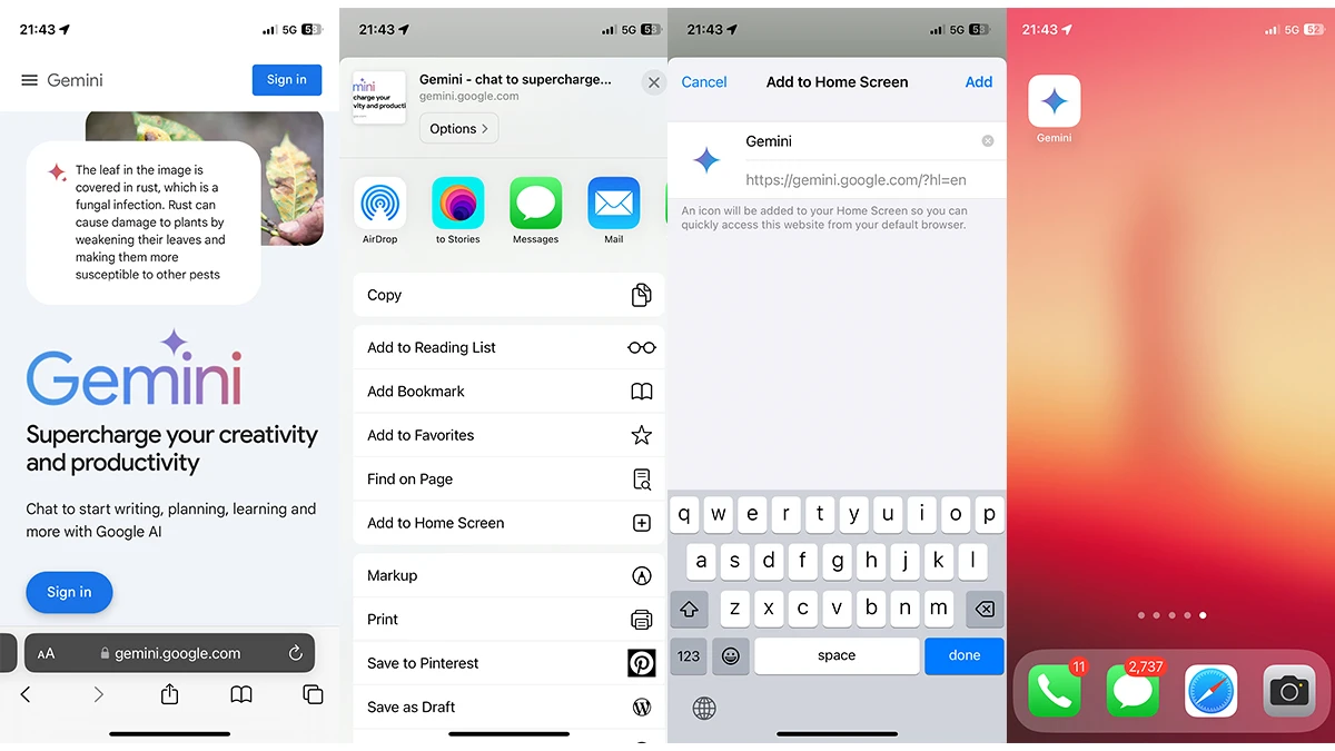如何在 iPhone 和 iPad 上使用 Google Gemini - Pfrlju.com