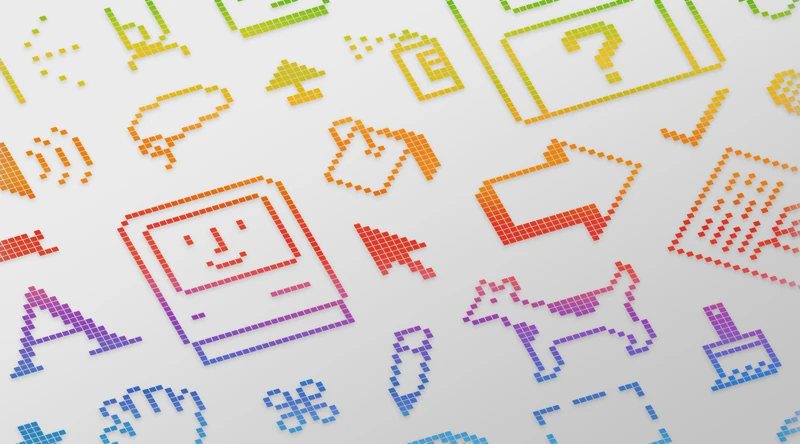 macOS Sequoia 具有 Macintosh 风格的壁纸 - Pfrlju.com