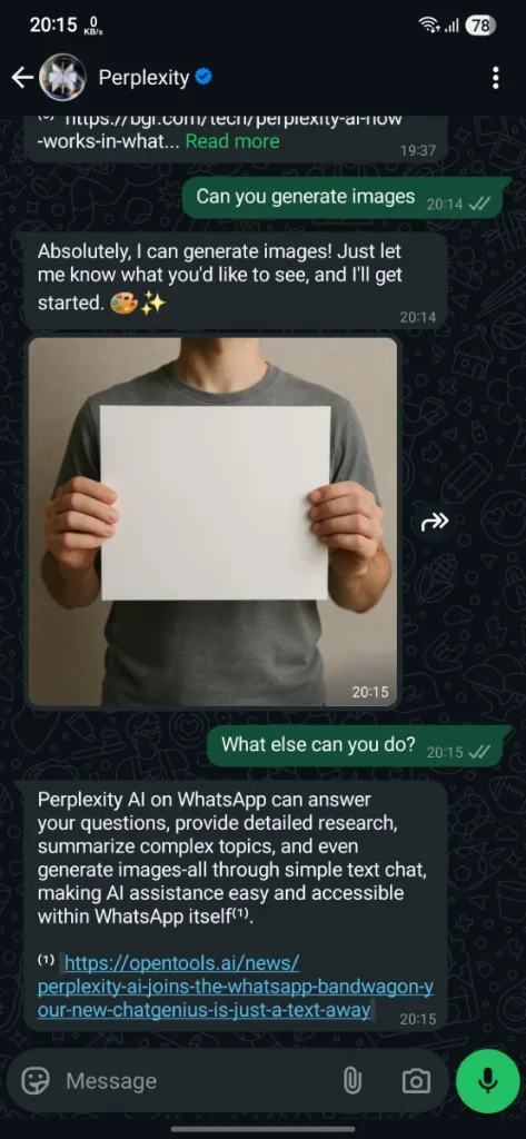 如何将 Perplexity AI 集成到 WhatsApp 中 - Pfrlju.com