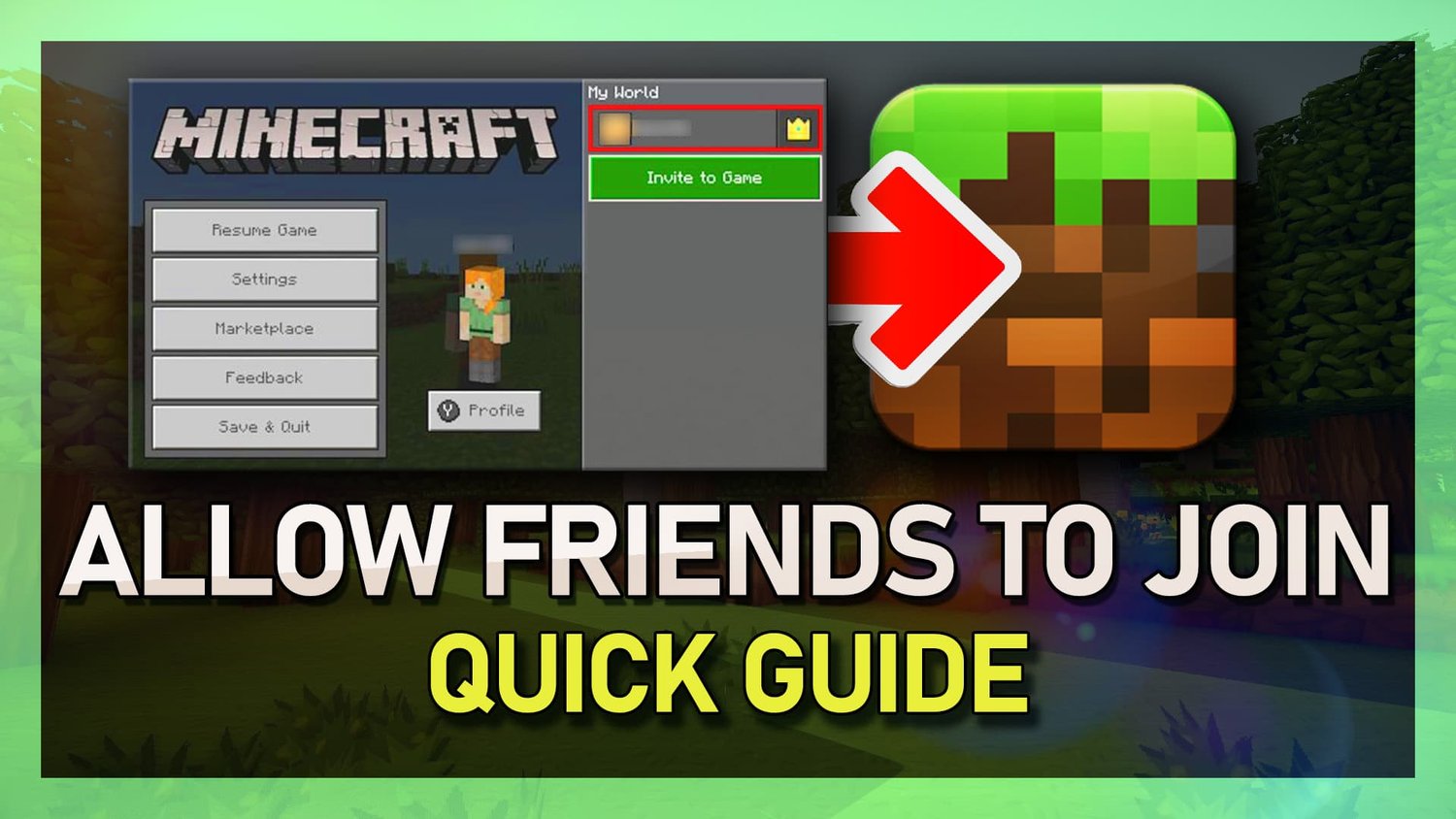 如何允许朋友在 PC 和主机上加入 Minecraft World - Pfrlju.com