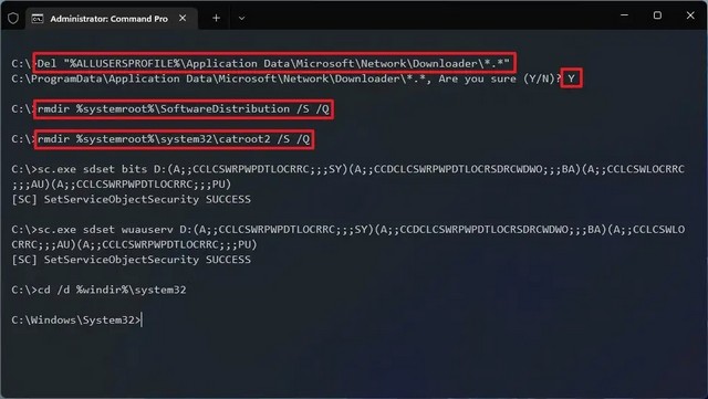如何在 Windows 11 上重置 Windows 更新 - Pfrlju.com
