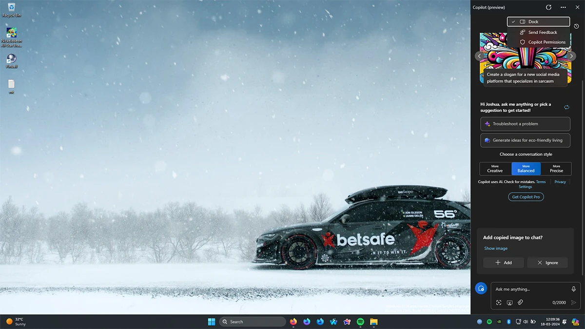 如何在 Windows 11 中從側邊欄取消停靠 Copilot - Pfrlju.com